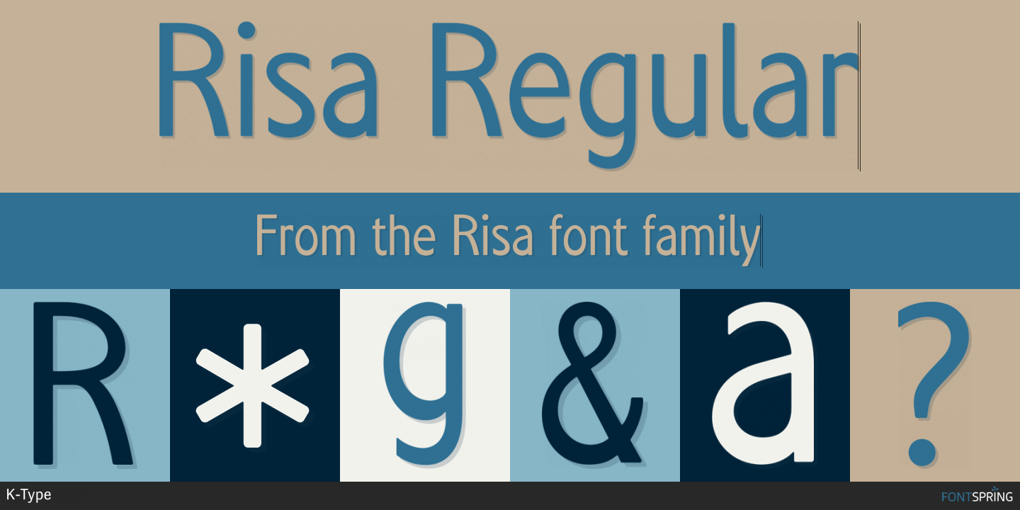 Risa Regular And Italic Font