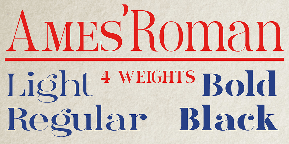 Ames' Roman Font