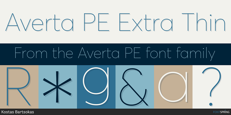 Averta PE Extra Thin Font