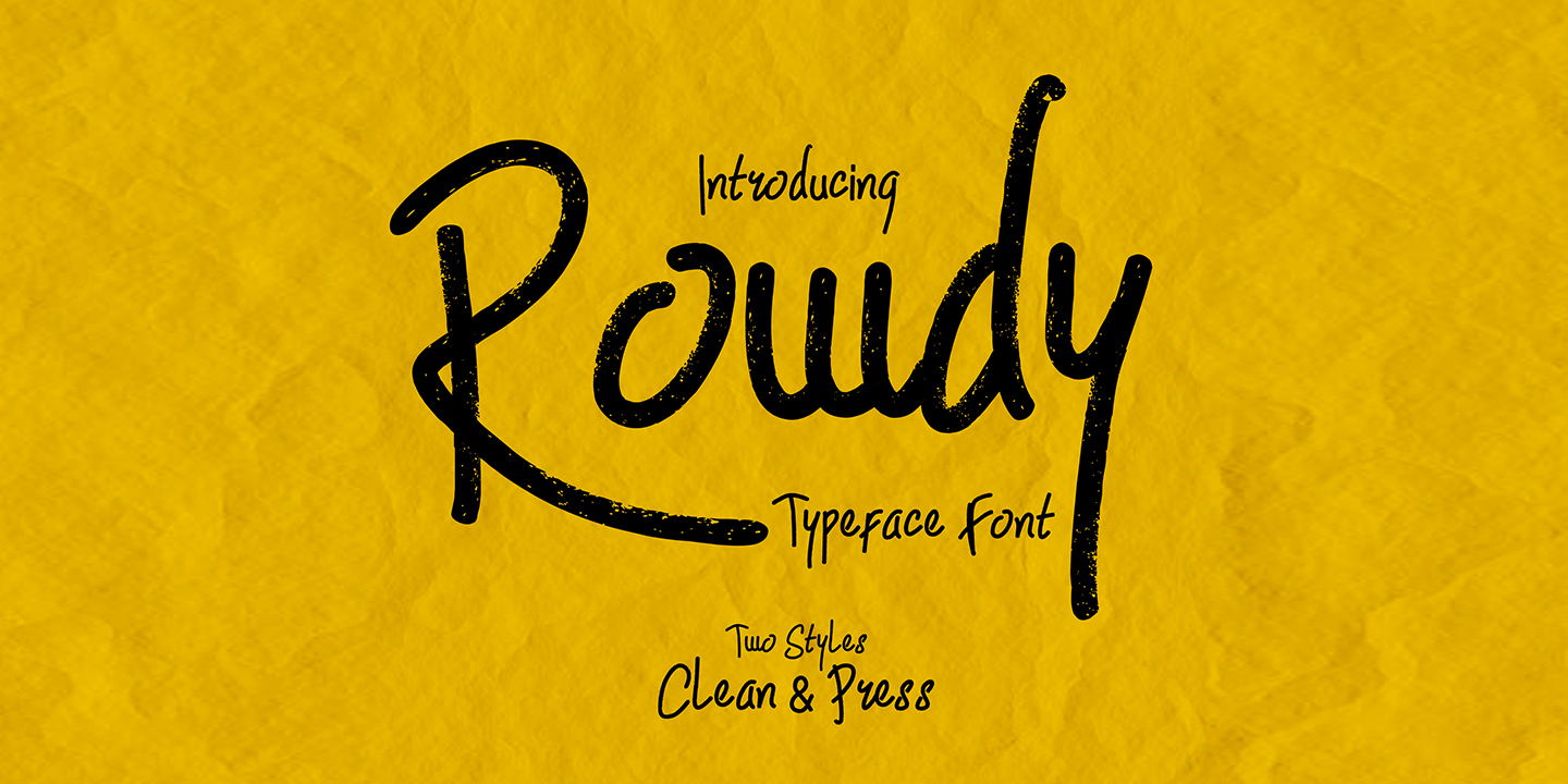 Rowdy Font