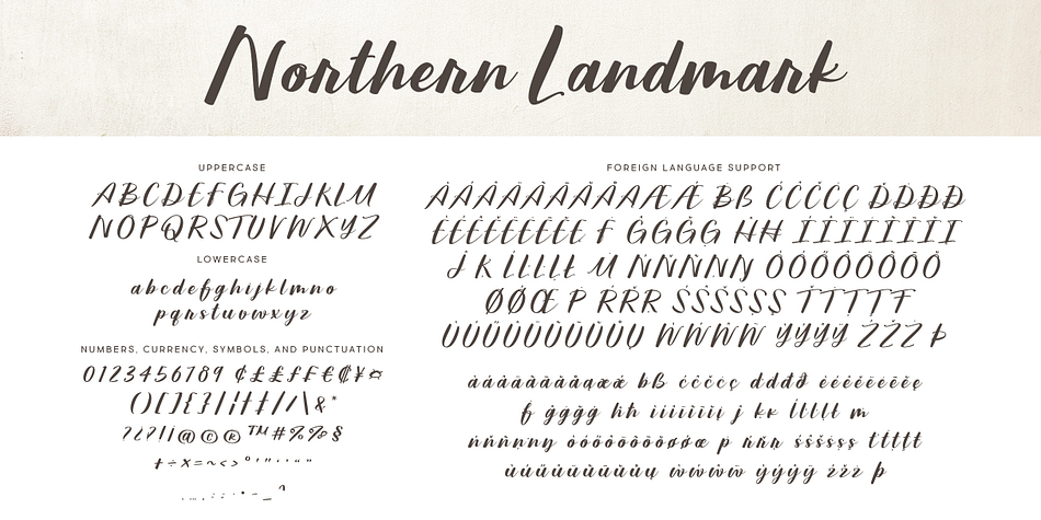 Northern Landmark Font