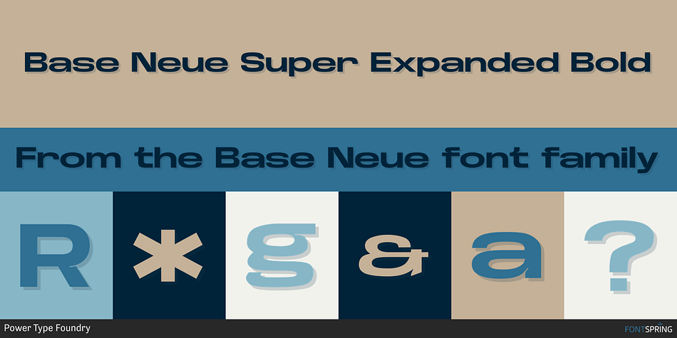 Base Neue Super Expanded Bold Font