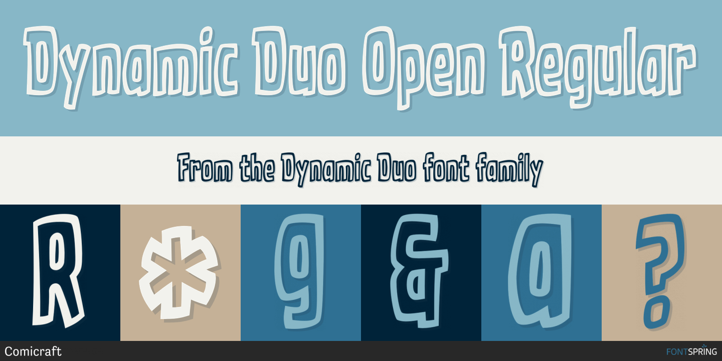 Dynamic Duo Open Font