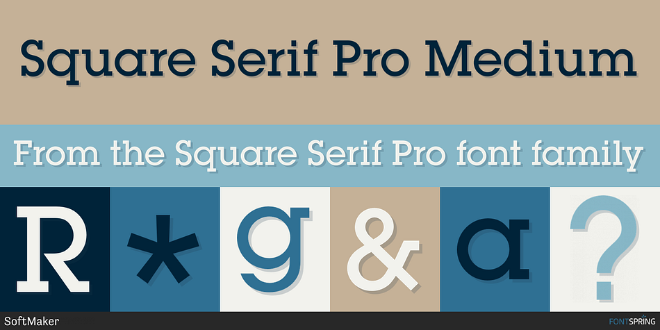 Square Serif Pro Medium Font