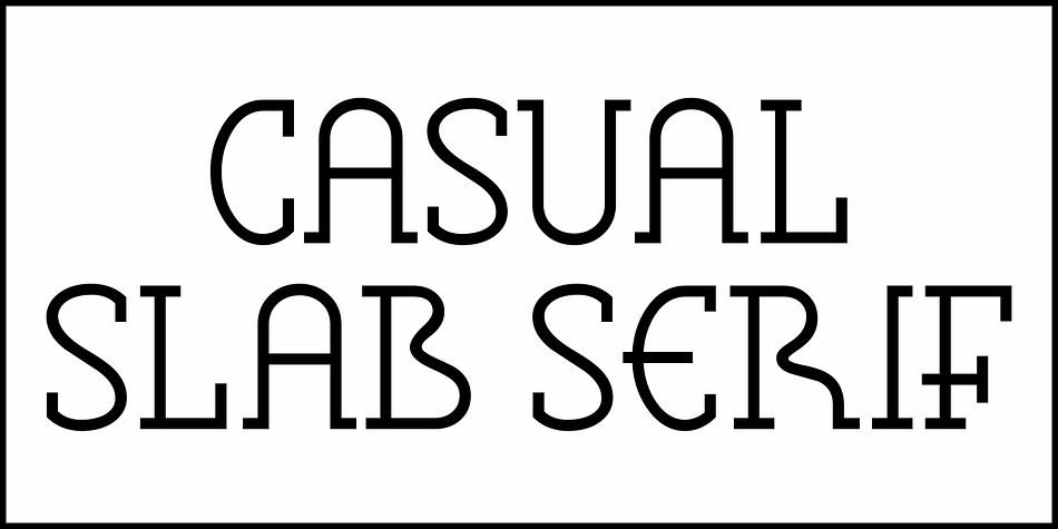 Casual Slab Serif JNL Font