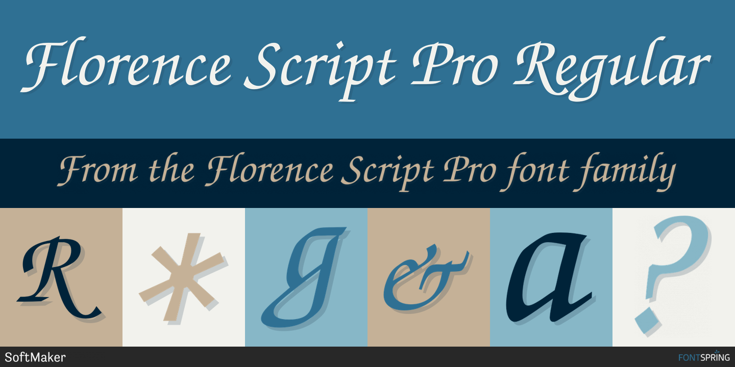 Fonts similar to Florence Script Pro
