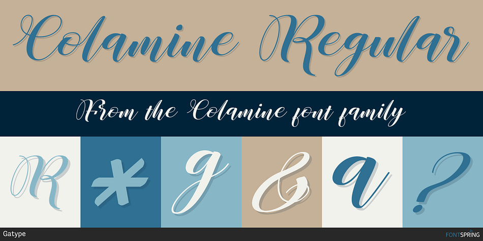 Colamine Regular Font