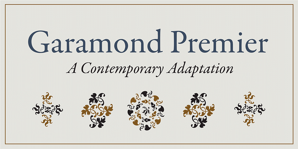 Garamond Premier Pro Font