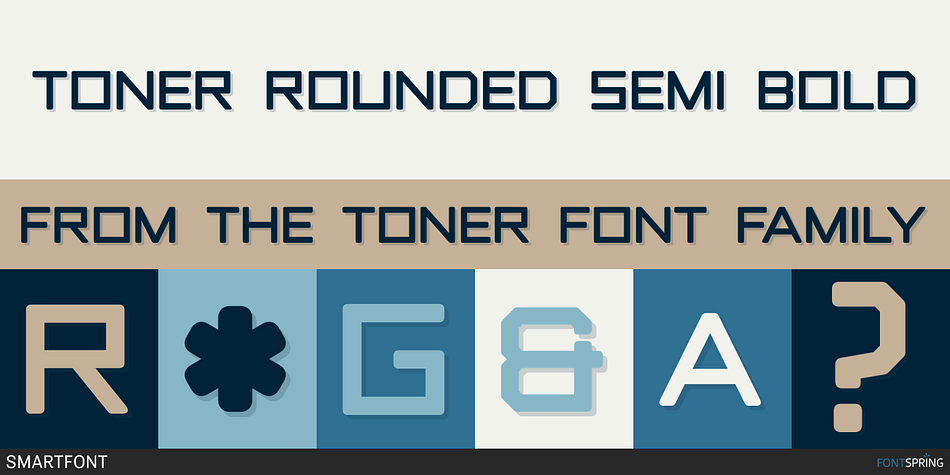 Toner Rounded Semi Bold Font