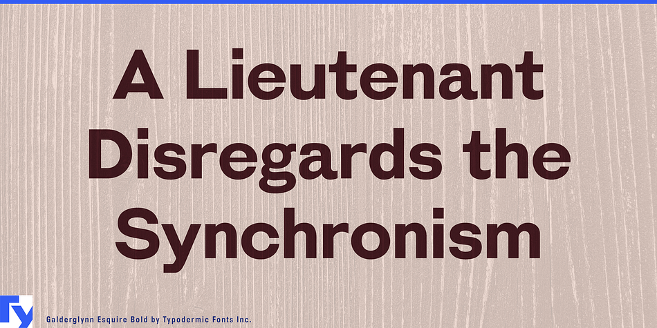 Galderglynn Esquire Font