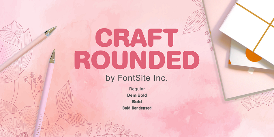 Craft Rounded Font