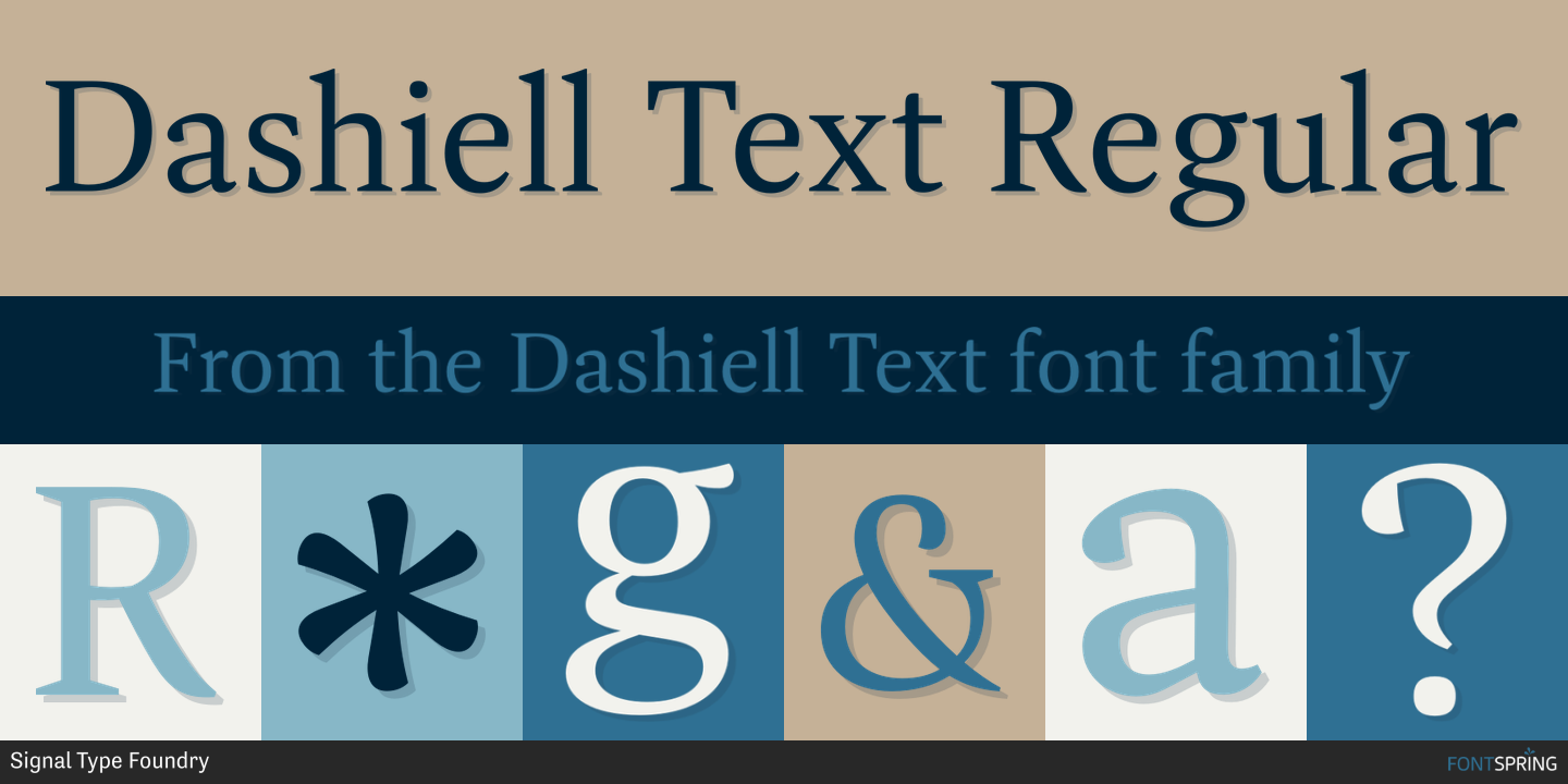 Fonts similar to Dashiell Text