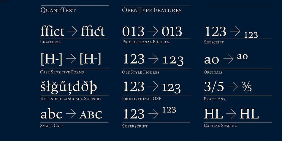 Quant Text Font