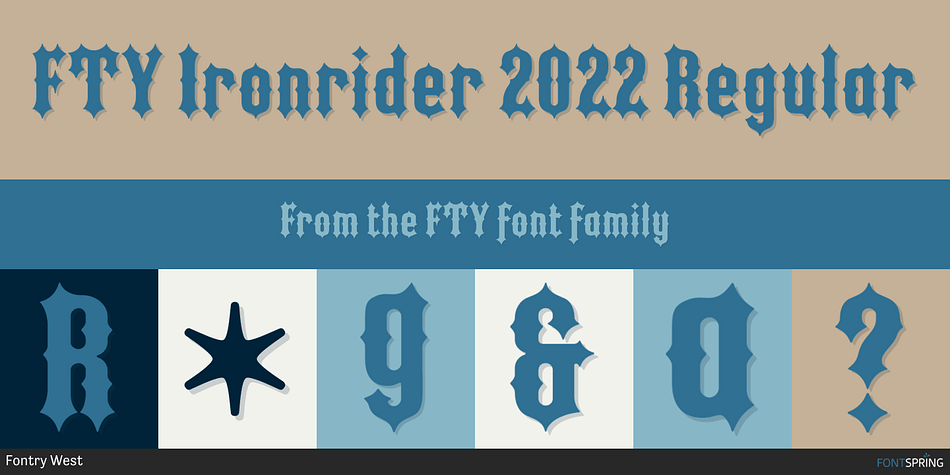 FTY Ironrider 2022 Regular Font