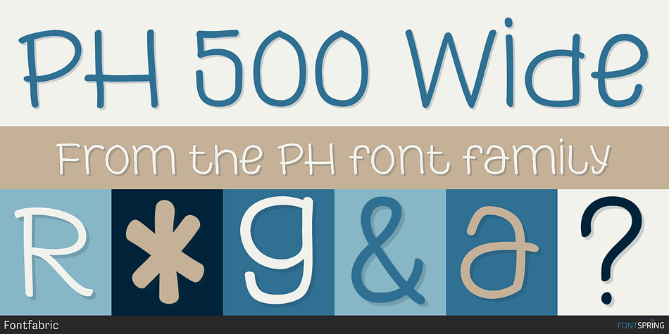PH 500 Wide Font