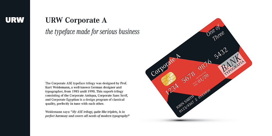 URW Corporate A Font