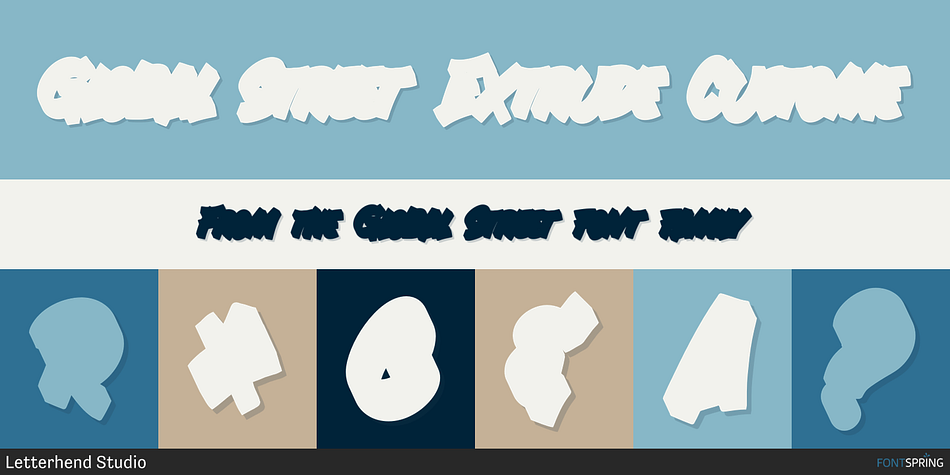Global Street Extrude Custome Font