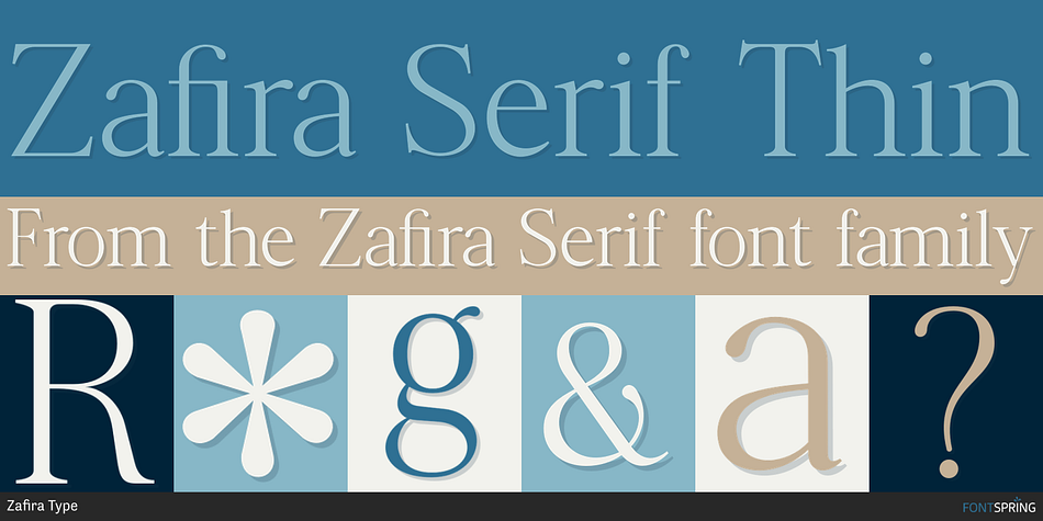 Zafira Serif Font