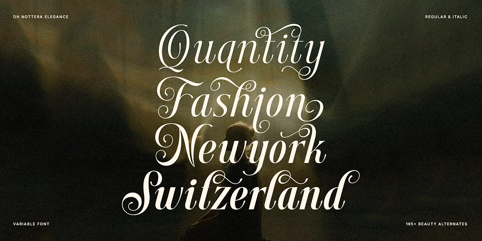 Dh Nottera Elegance Font