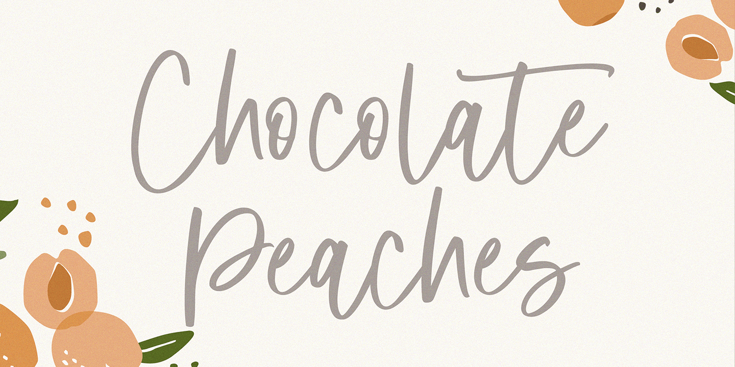 Chocolate Peaches Font
