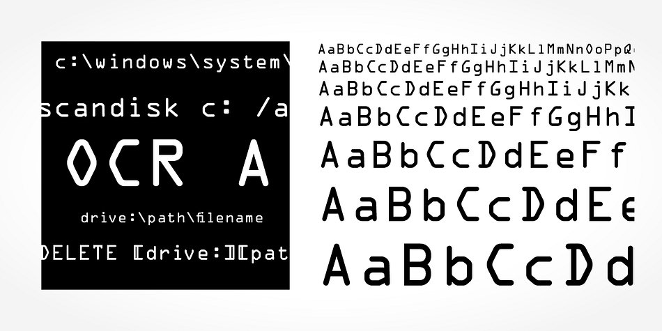 OCR A Font