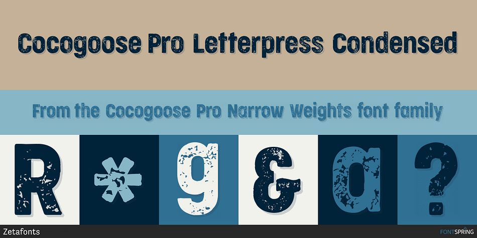 Cocogoose Pro Condensed Pack Font