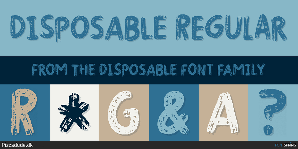Disposable Regular Font