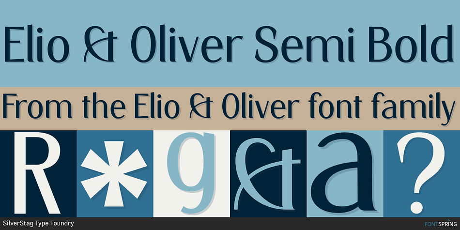 Elio & Oliver Semi Bold Font