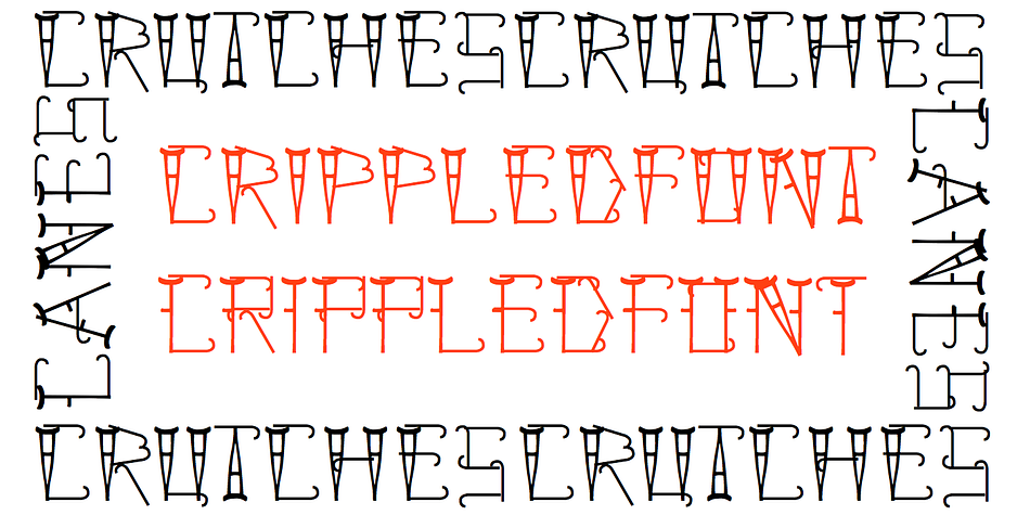 Crippled Font Font