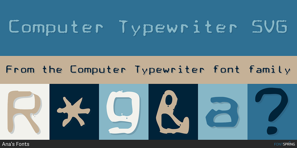 Computer Typewriter SVG Font