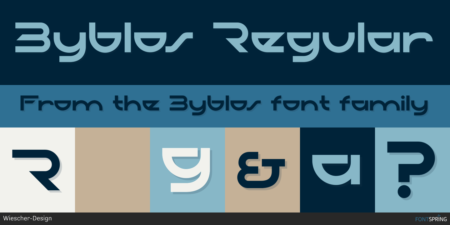 Fonts similar to Byblos