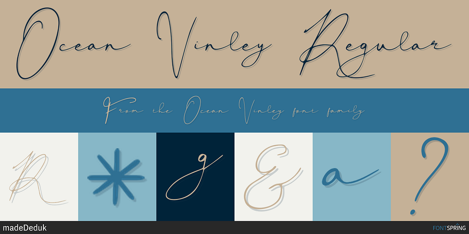 Ocean Vinley Regular Font