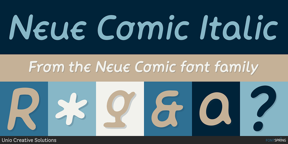 Neue Comic Italic Font