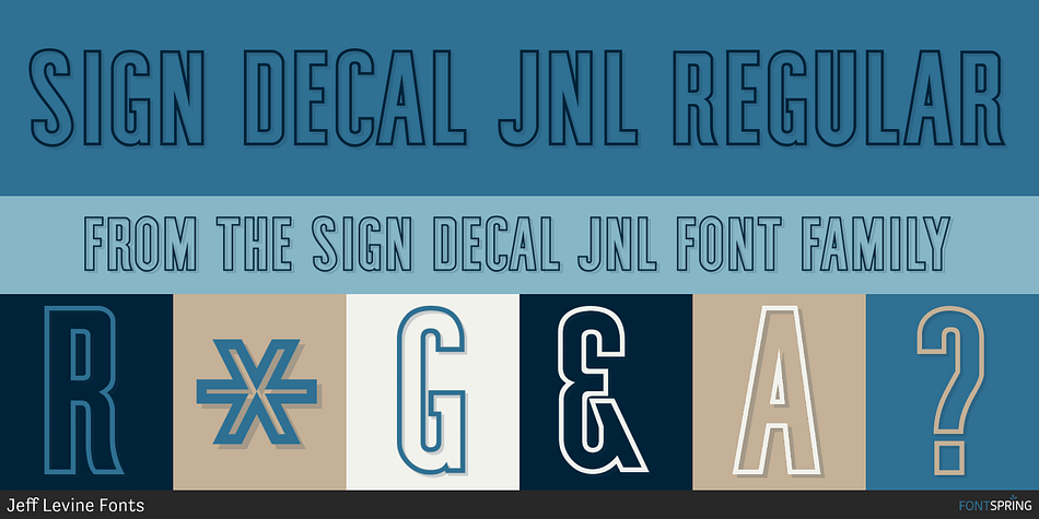Sign Decal JNL Font