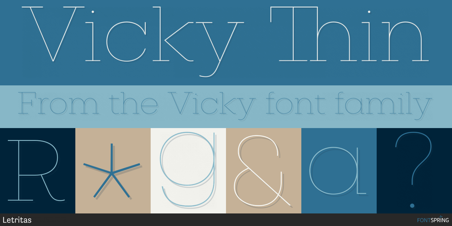 Fonts similar to Vicky