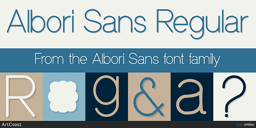 Fonts similar to Albori Sans