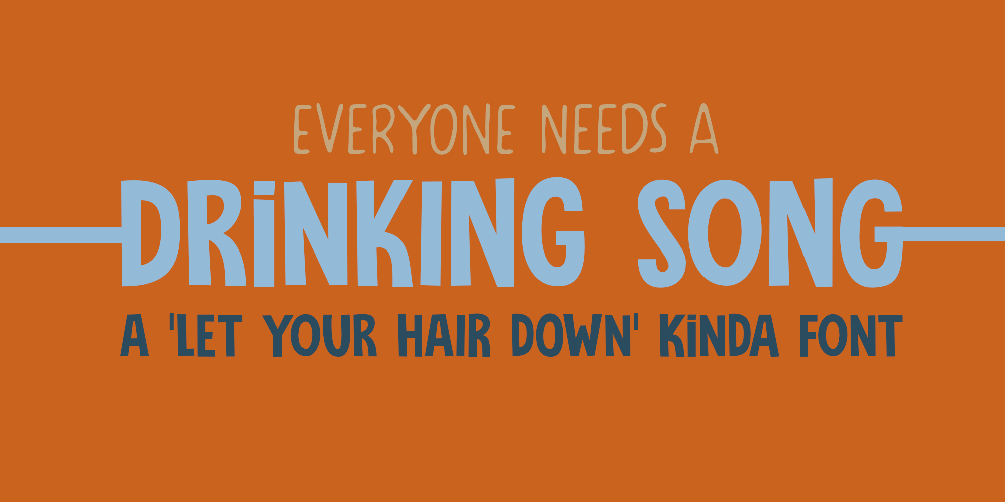 Drinking Song Font
