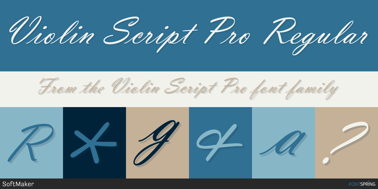 Fonts similar to Violin Script Pro