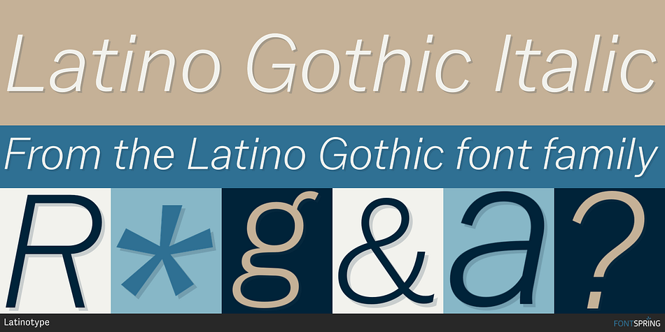 Latino Gothic Italic Font