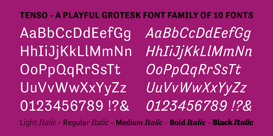 Tenso Font