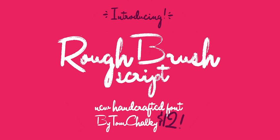 Rough Brush Script Font
