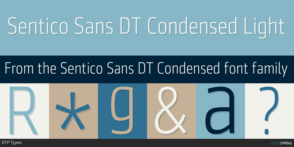 Sentico Sans DT Condensed Light Font