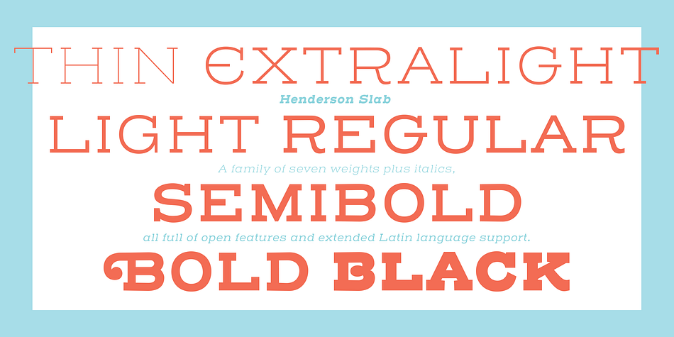 Henderson Slab Font
