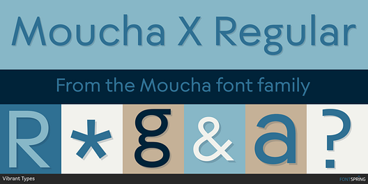 Fonts similar to Moucha