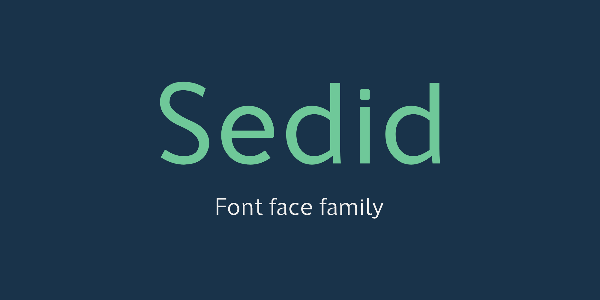 Sedid Font
