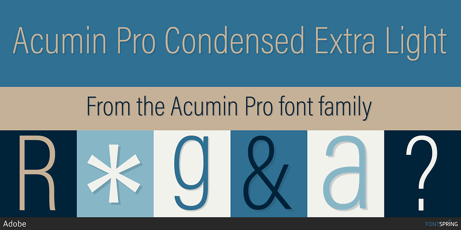 Acumin Pro Condensed Font