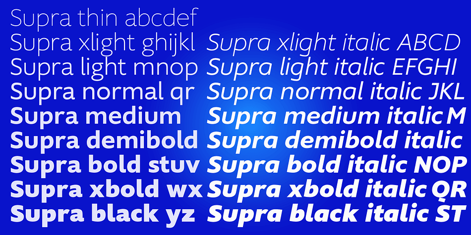 Supra Font