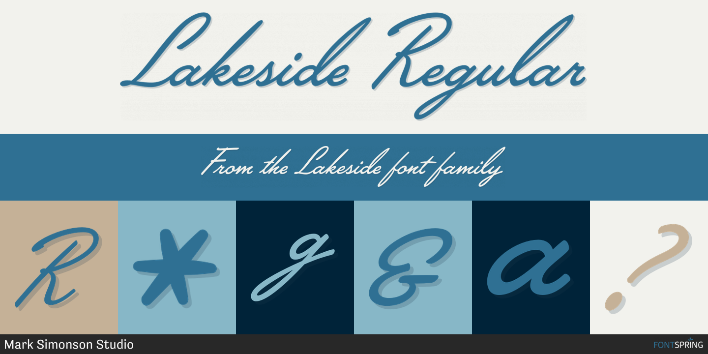 Fonts similar to Lakeside
