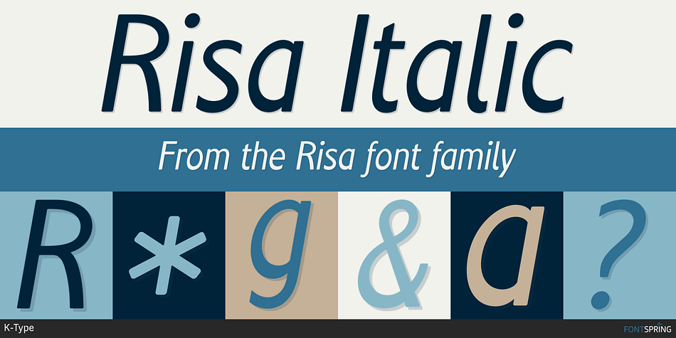 Risa Regular And Italic Font