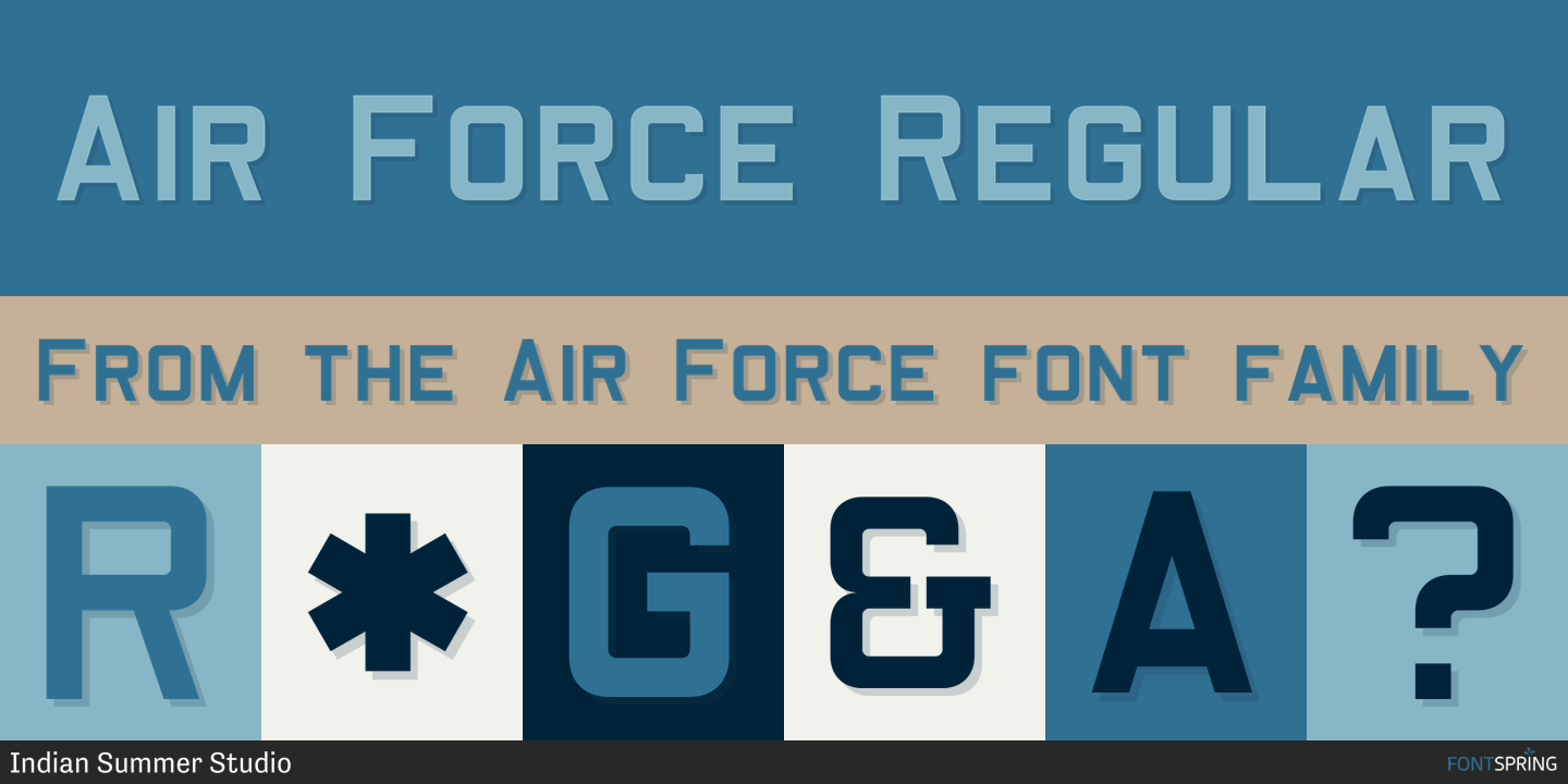 Fonts similar to Air Force